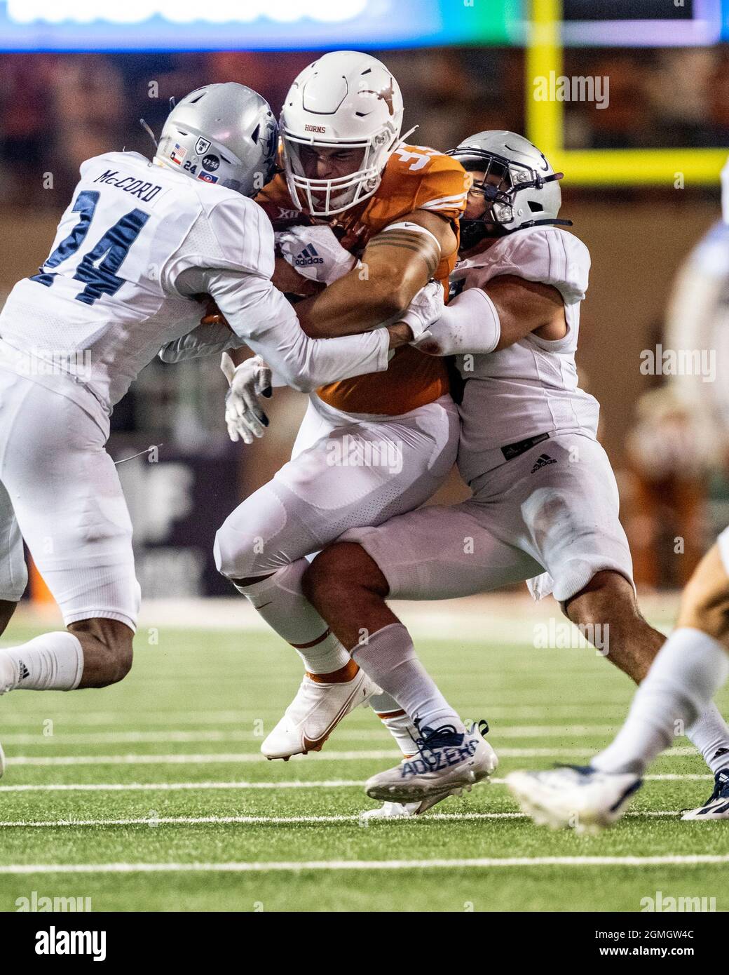 September 18,. RB Gabriel Watson #33 of the Texas Longhorns in action ...