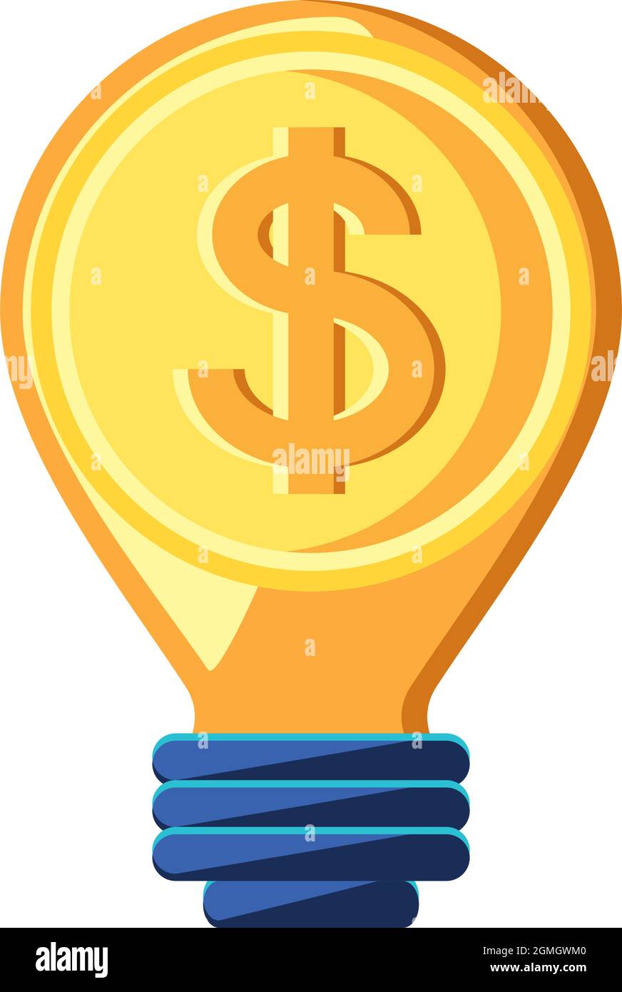 money sign inside bulb Stock Vector Image & Art - Alamy