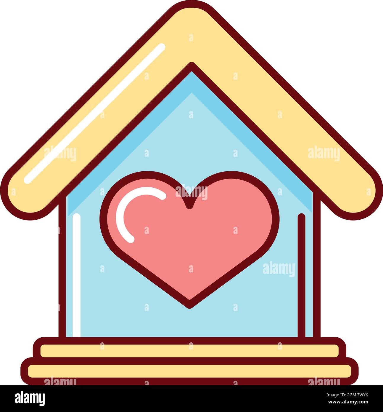 Romantic house entrance Stock Vector Images - Alamy