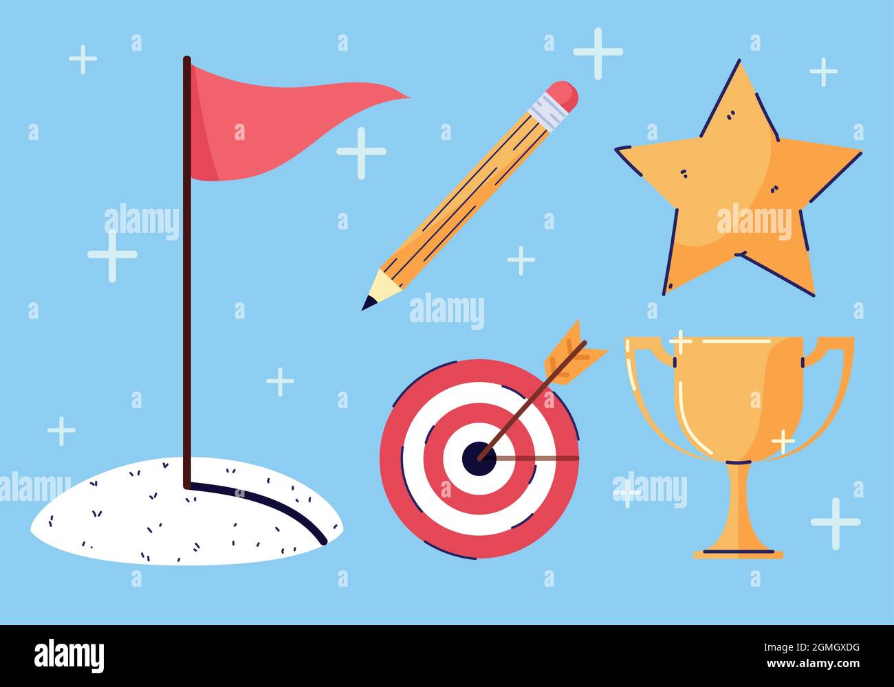 work target and goals Stock Vector Image & Art - Alamy