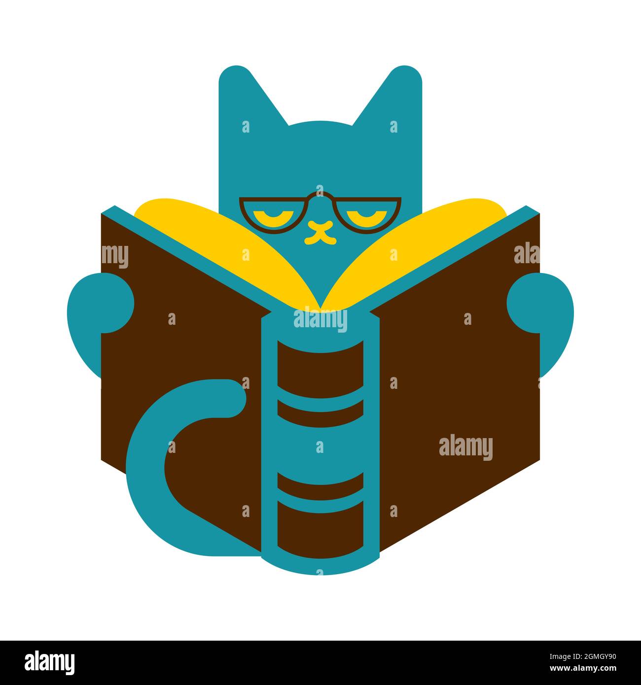 Cat reader Stock Vector Images - Alamy