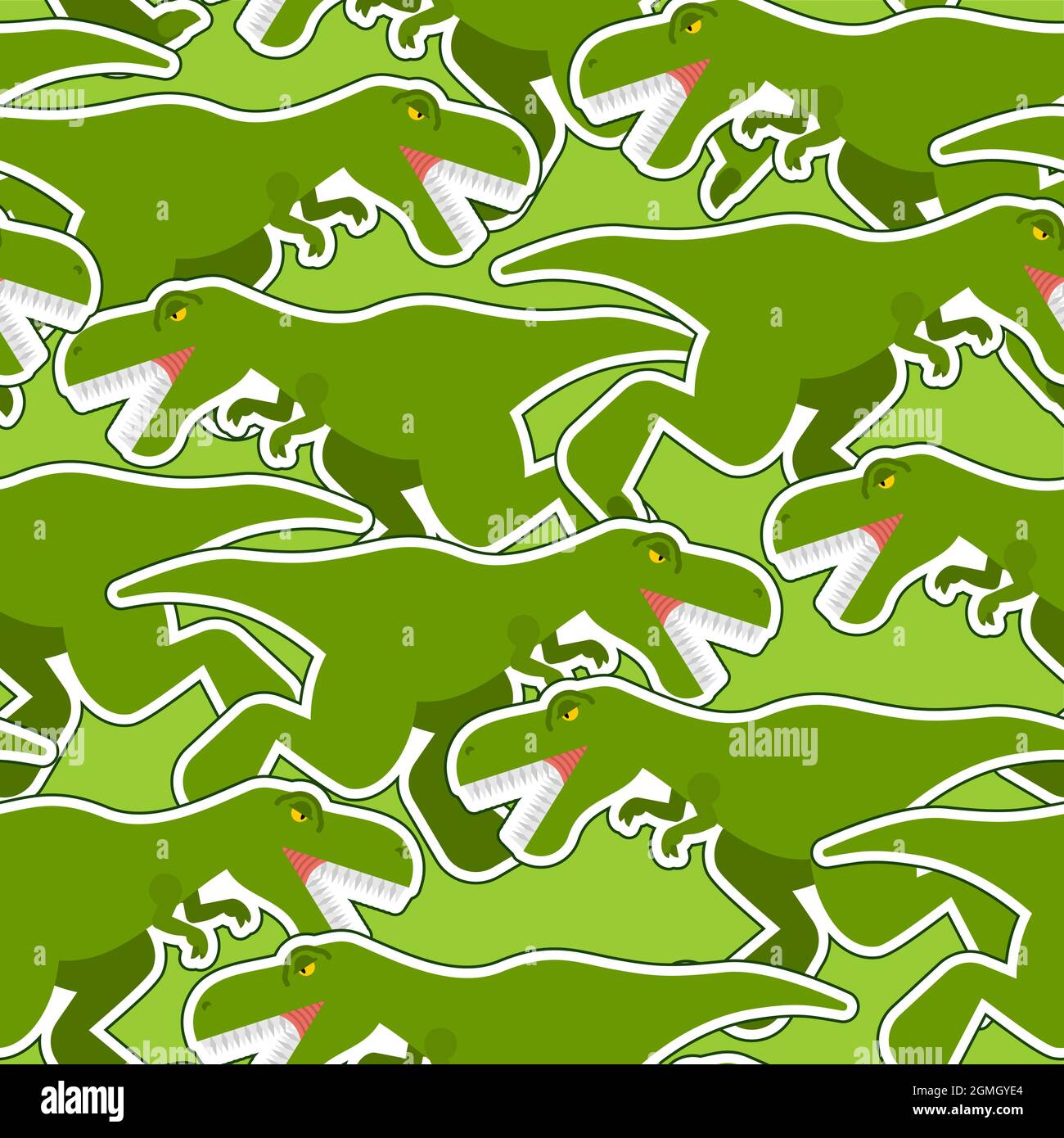 Dinosaur Tyrannosaur pattern seamless. T-rex background. Dino ornament ...