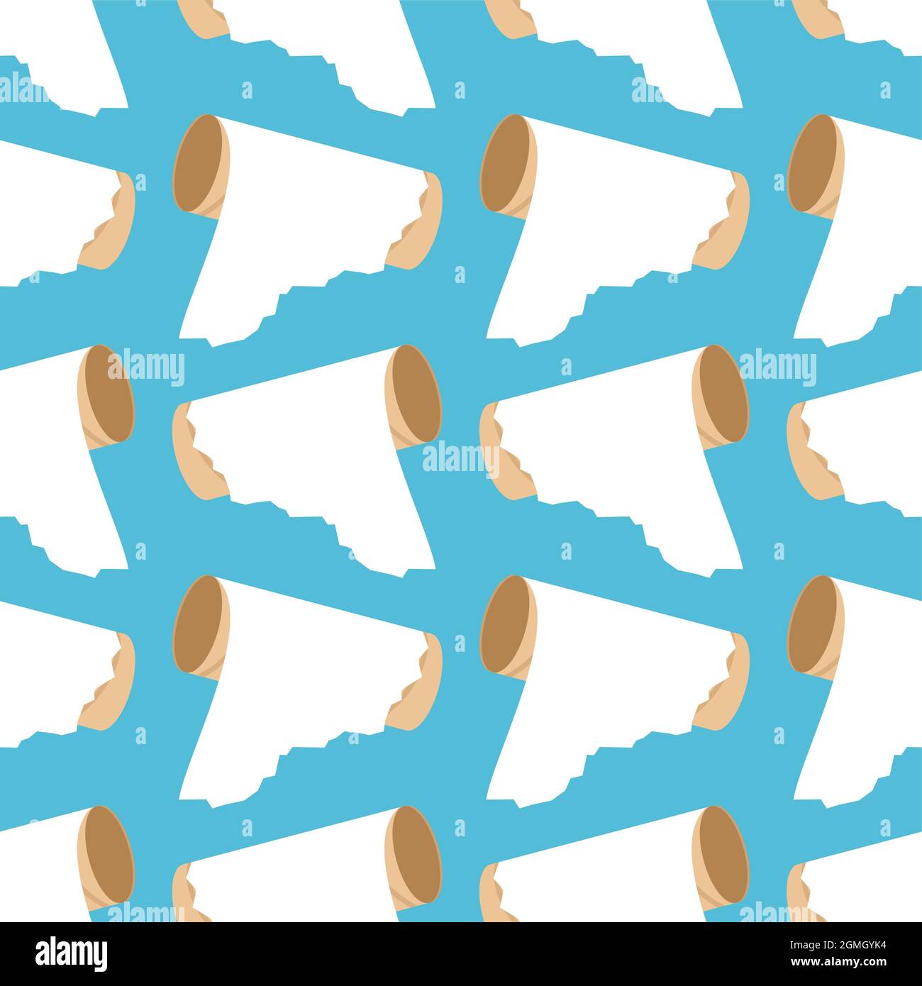 Last piece on toilet paper roll pattern seamless. latest sheet of ...