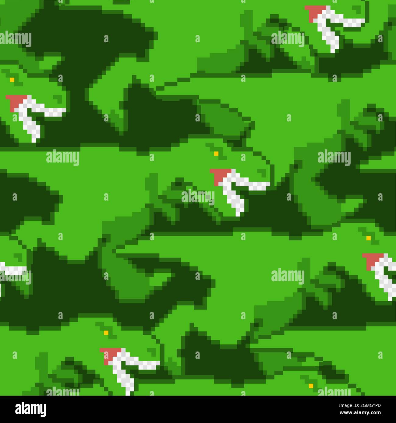 Dinosaur tyrannosaurus rex pixel art pattern seamless. Pixelated T-rex ...