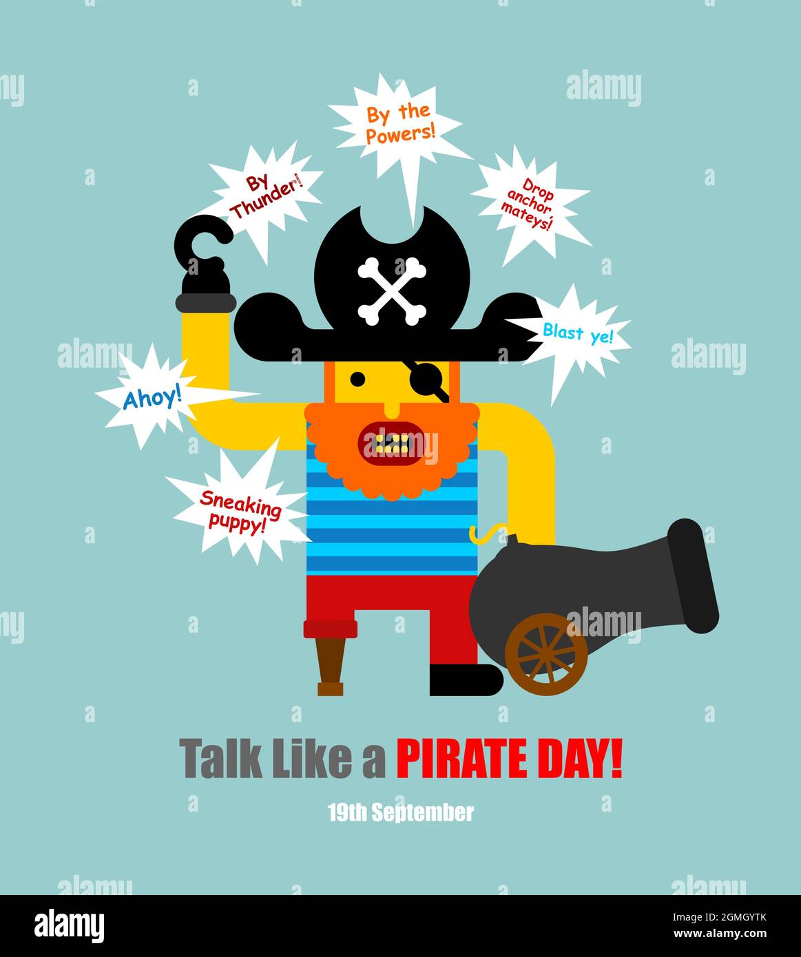 International Talk Like A Pirate Day. pirate talk and words. Holiday ...