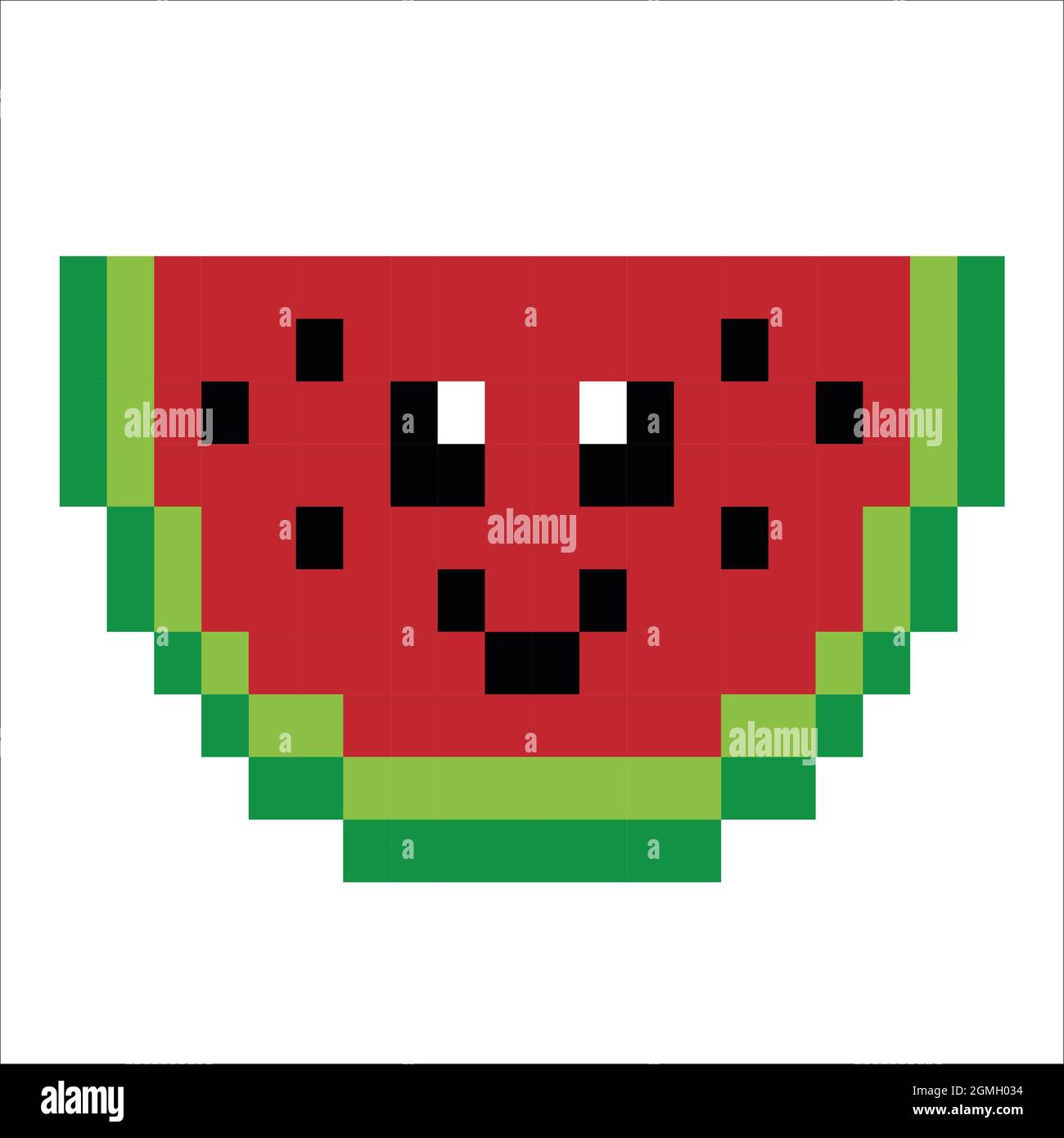 Watermelon fruit character cute icon hi-res stock photography and ...