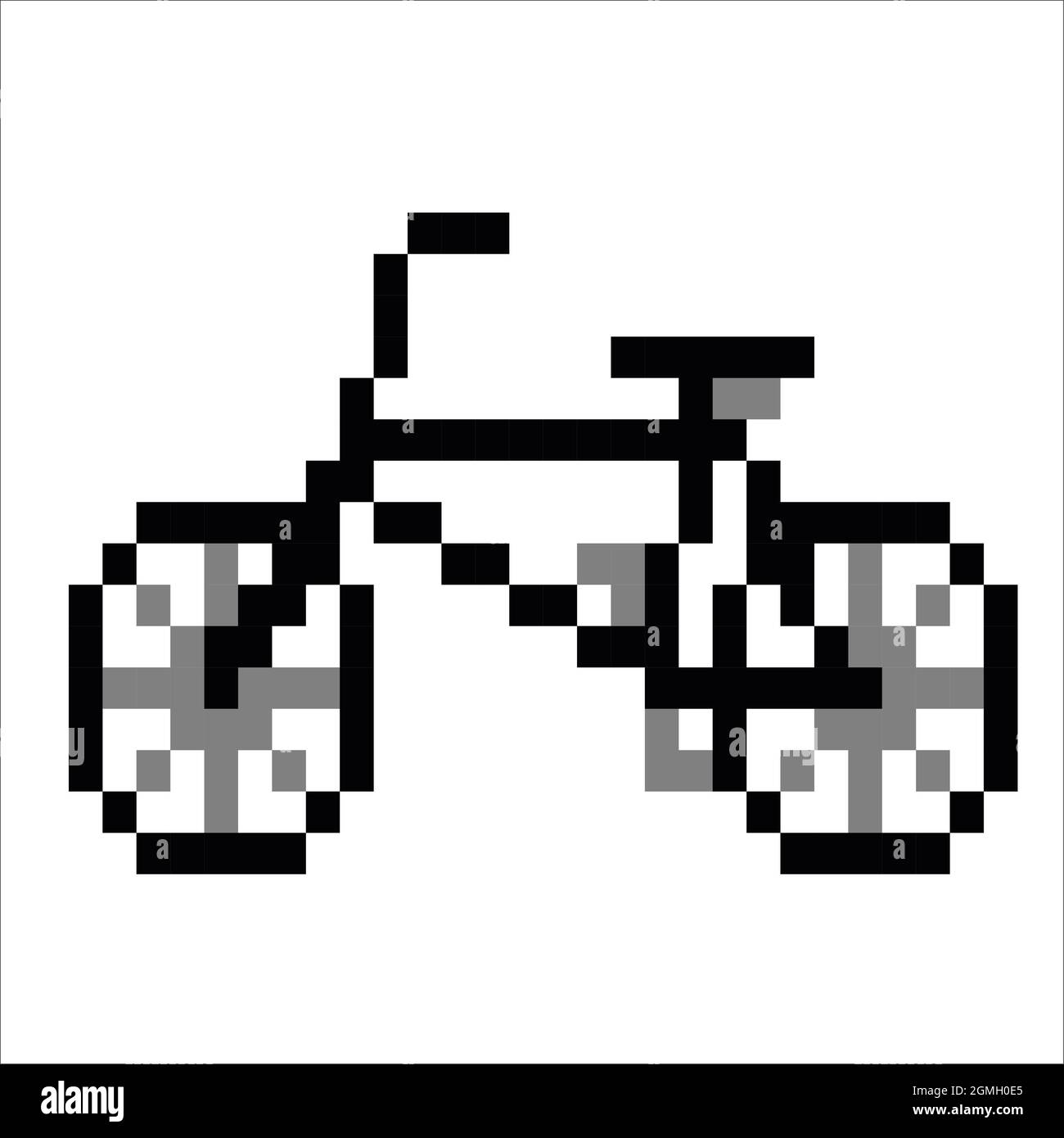 Cartoon retro bicycle on white hi-res stock photography and images - Alamy