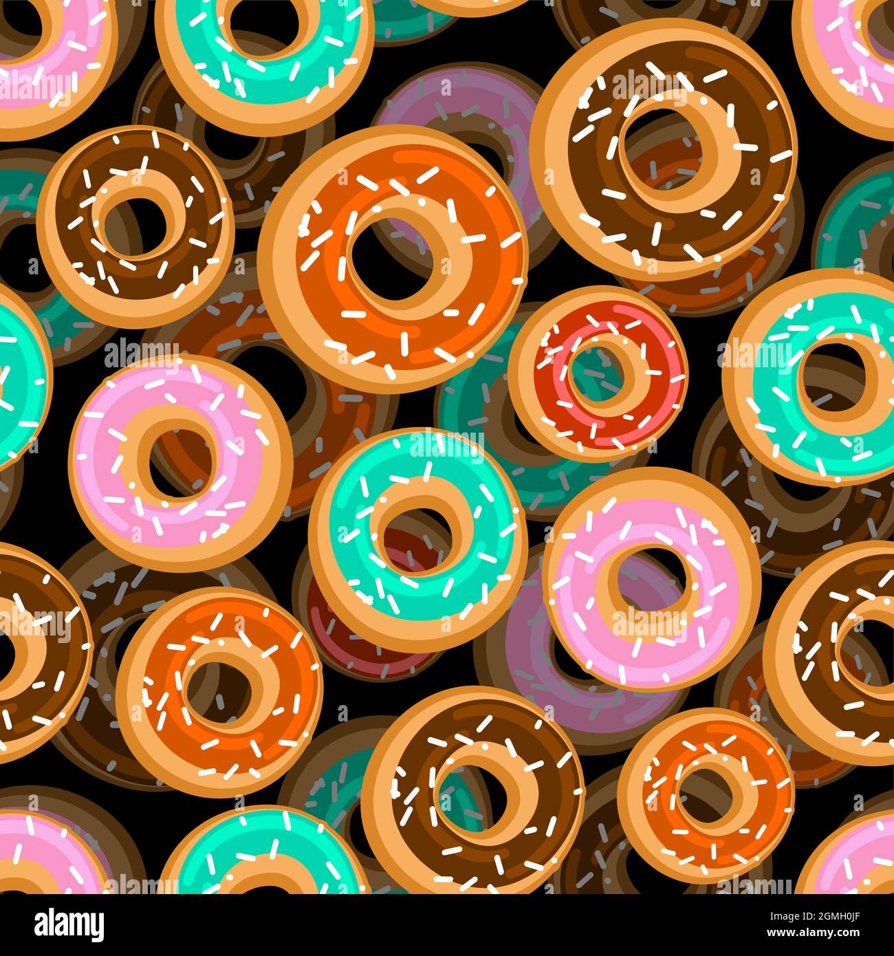 Donut pattern seamless. Donuts background. vector ornament Stock Vector ...