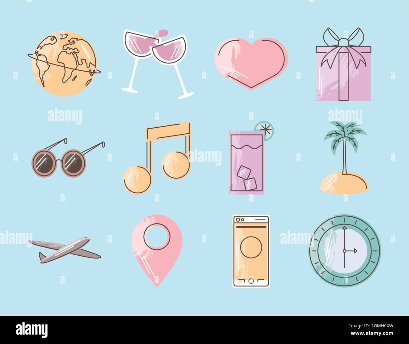 highlights lifestyle icon set Stock Vector Image & Art - Alamy