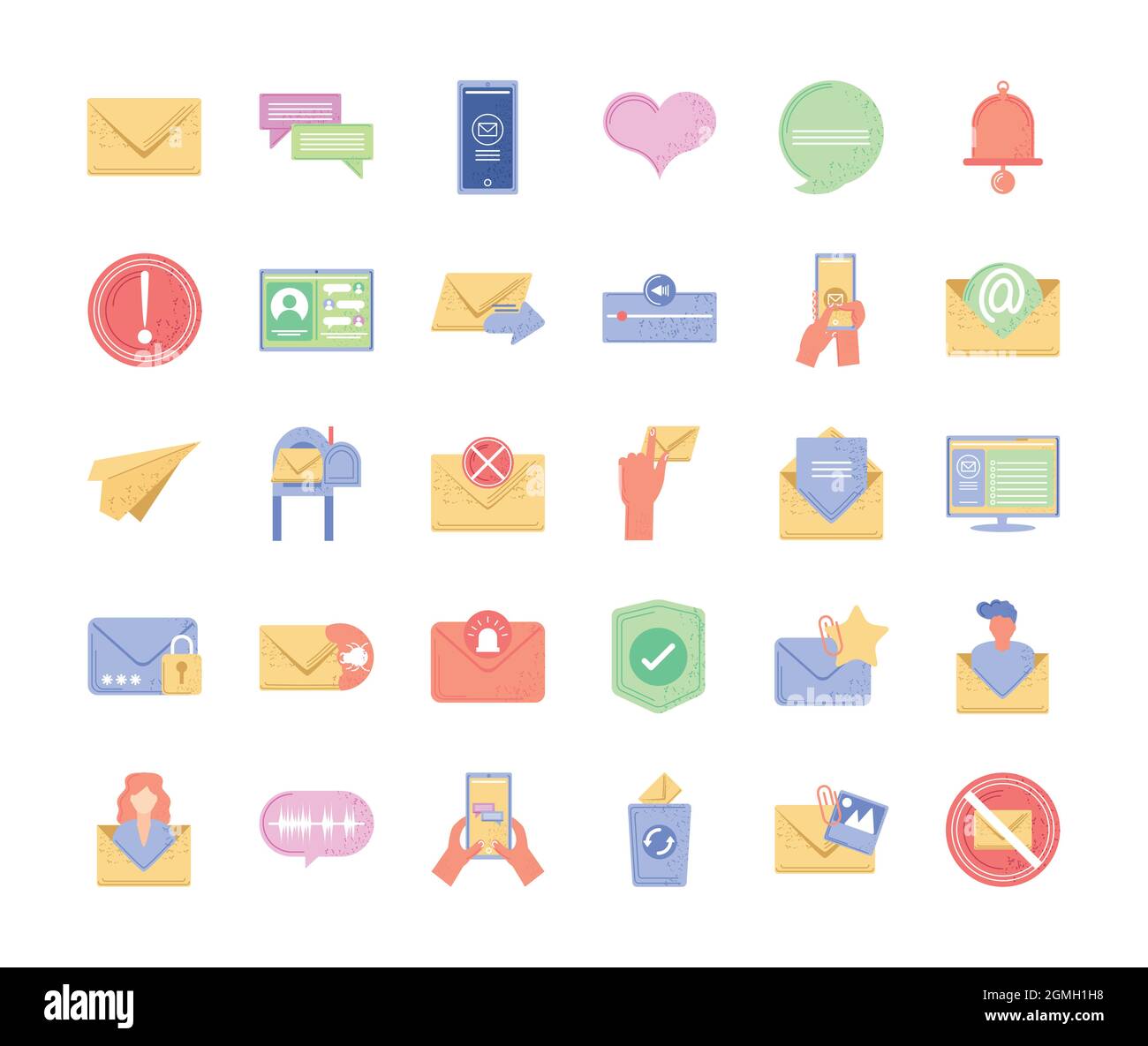 messaging, letter and chat Stock Vector Image & Art - Alamy