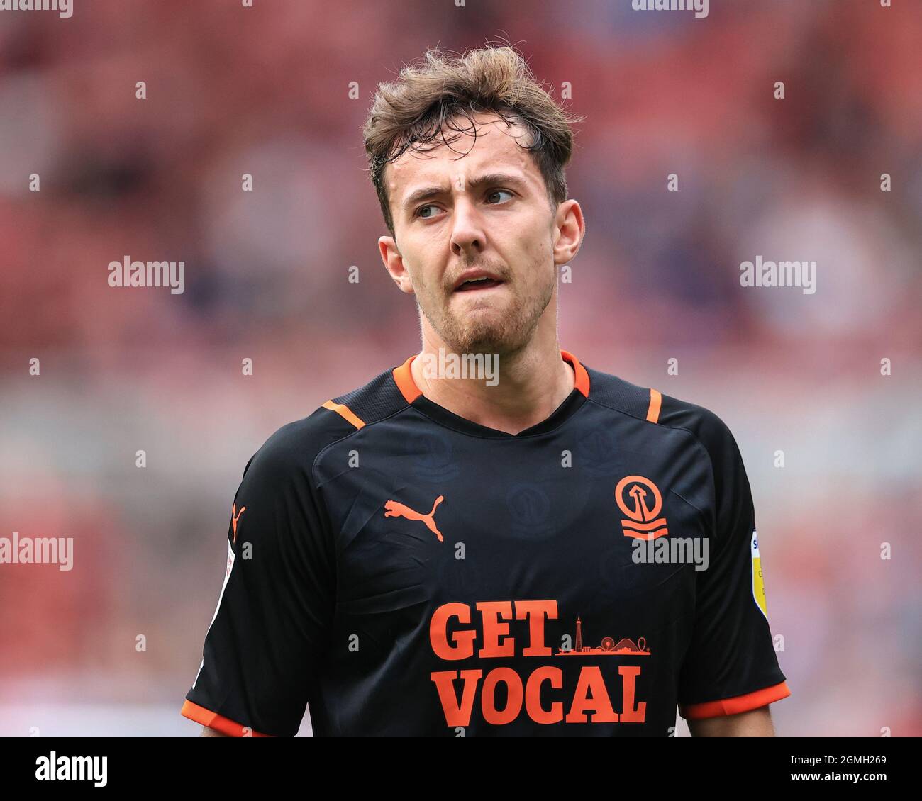 Ryan Wintle (8) Of Blackpool during the game Stock Photo - Alamy