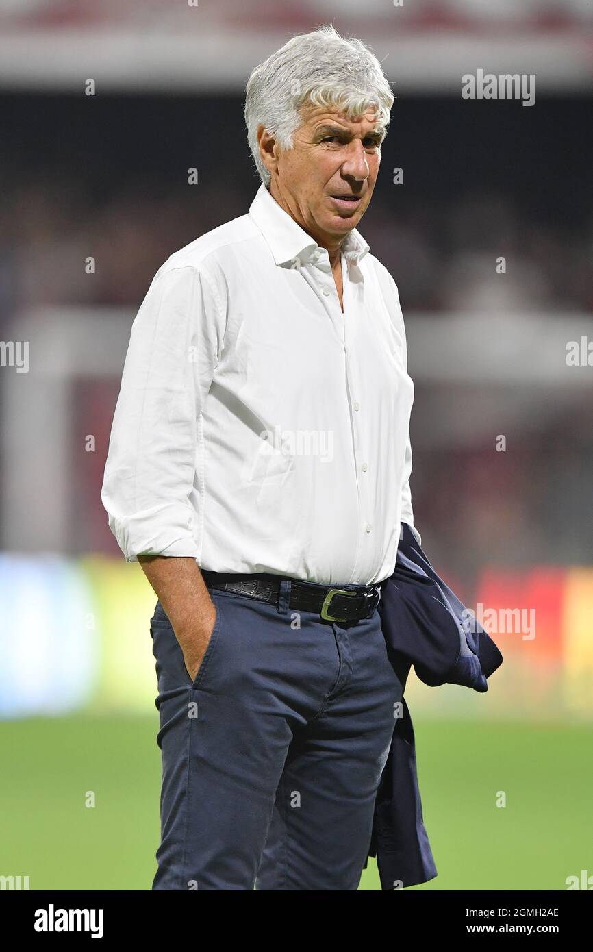 Arechi stadium, Salerno, Italy, September 18, 2021, Atalanta's head ...
