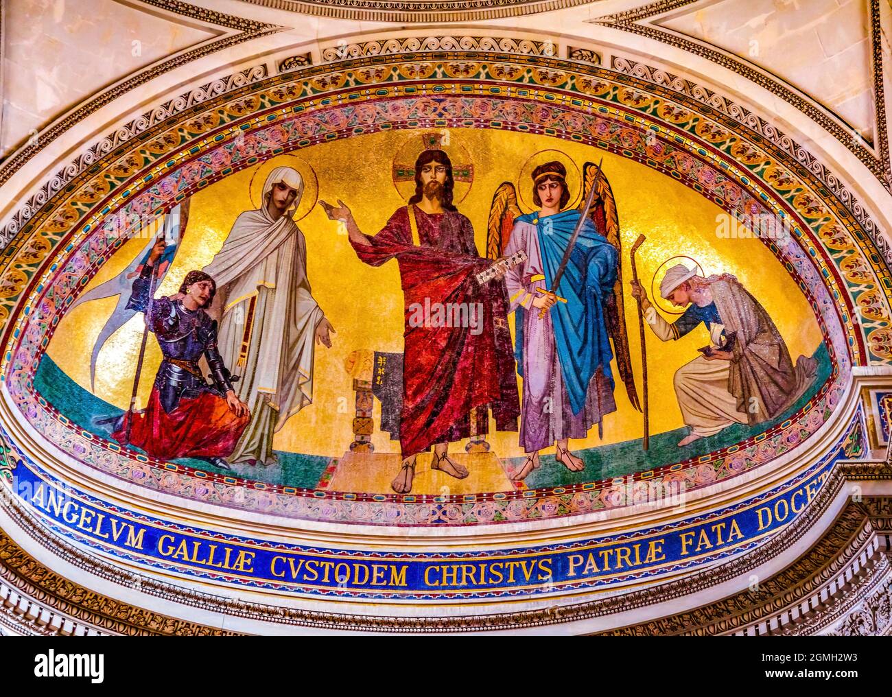 Jesus Showing French Angel Destiny of People Mosaic Pantheon Basilica ...