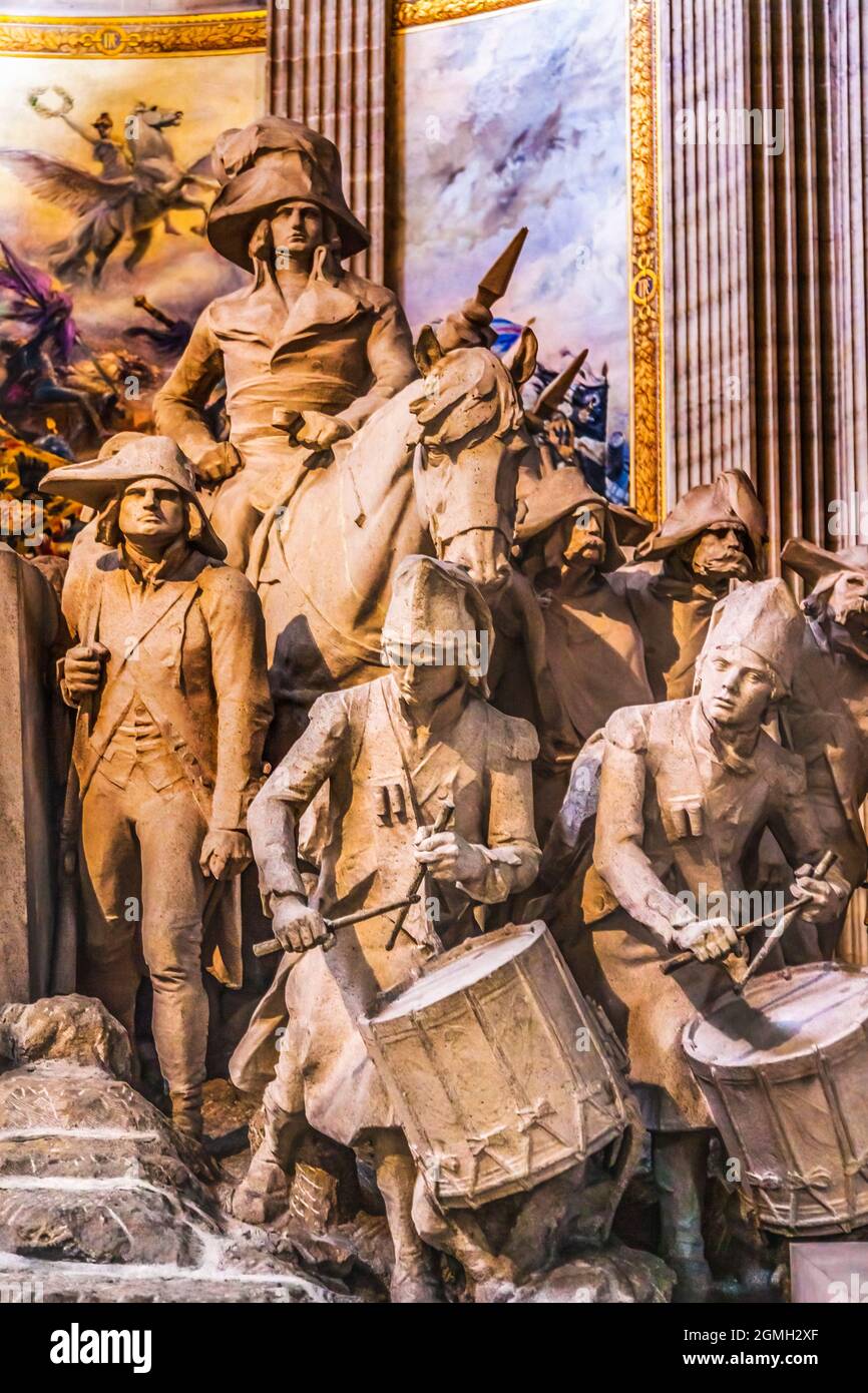 Napoleon Leading Armies Statues Pantheon Basilica Altar Paris France ...