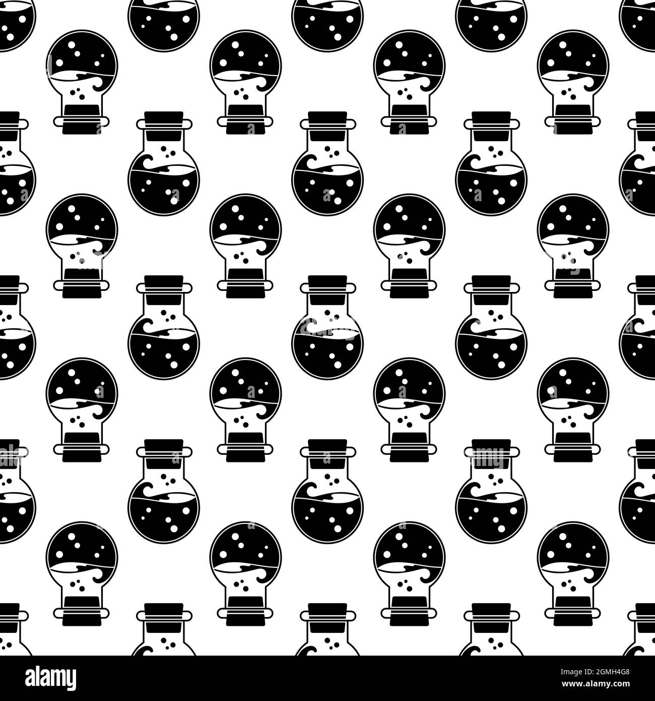 Flask with liquid pattern seamless background texture repeat wallpaper ...