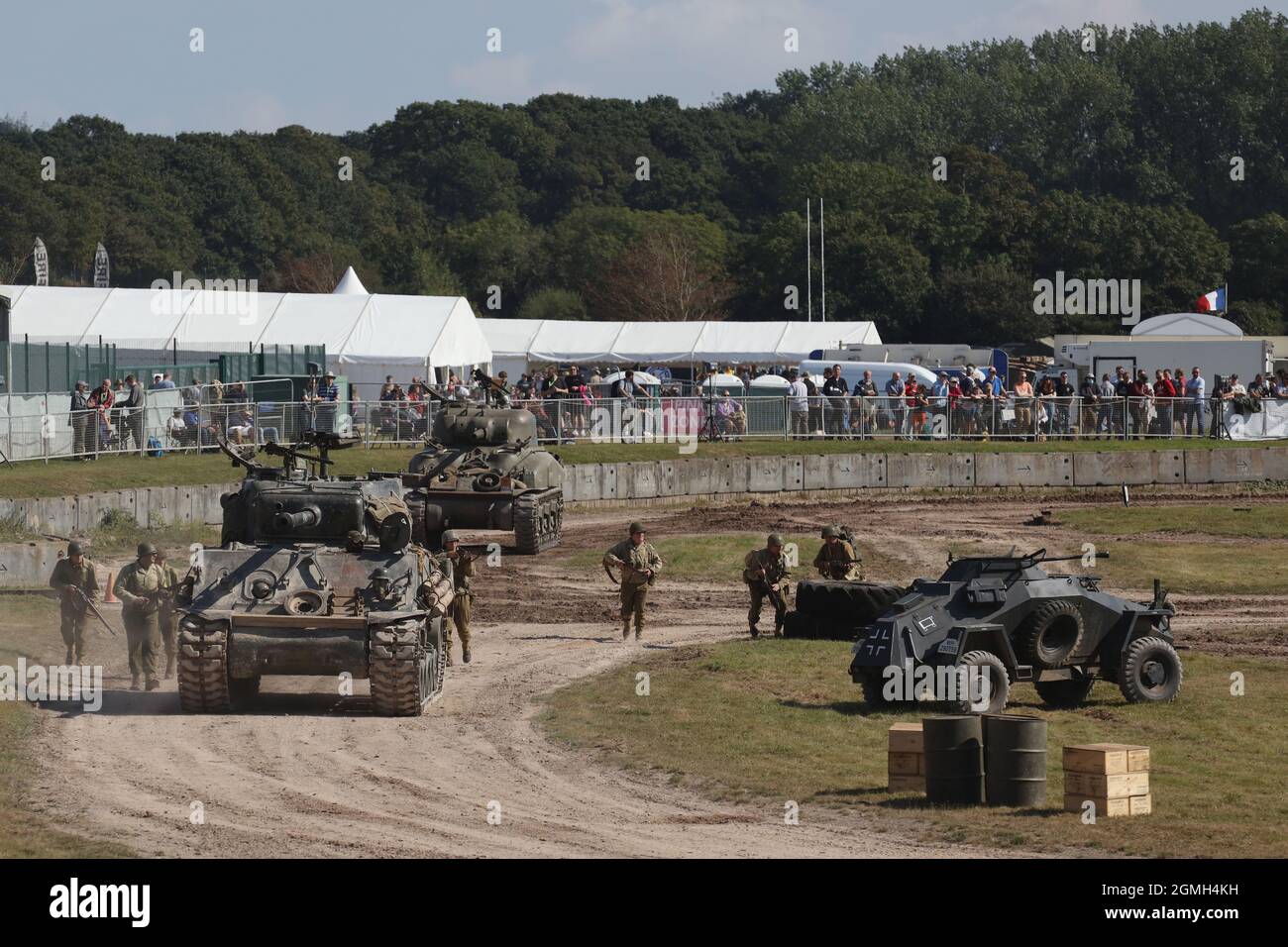 Sherman tank. An M4A2(76) HVSS Sherman tank that was used in the film ...