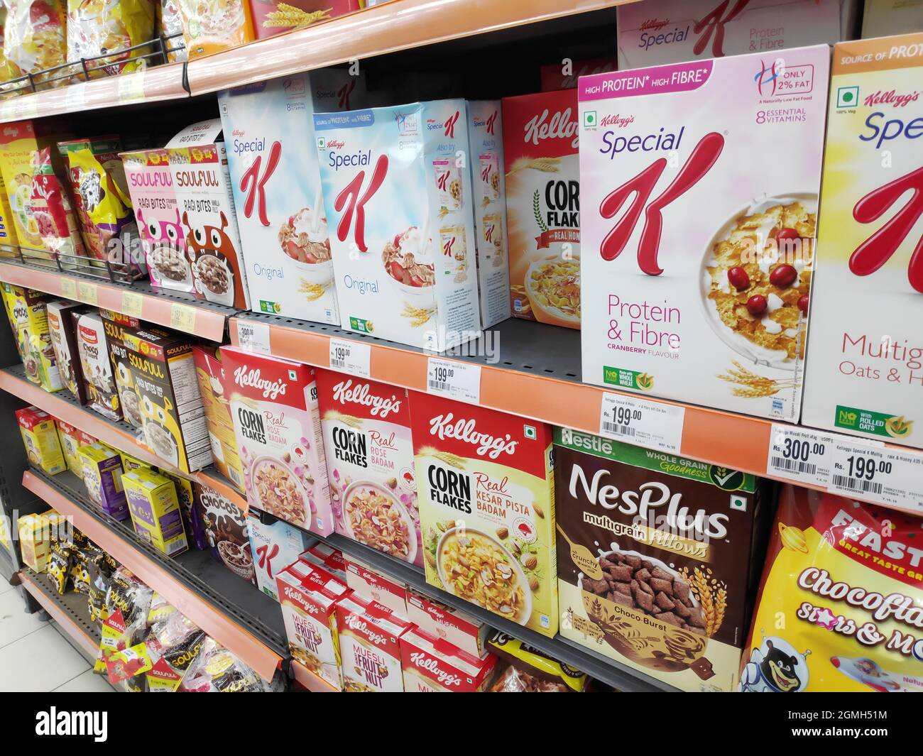 New Delhi, India, 07 December 2020:- Kellogg's Cornflakes at ...