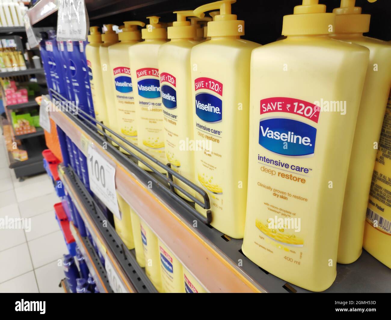 New Delhi, India, 07 December 2020:- Vaseline body lotion on ...
