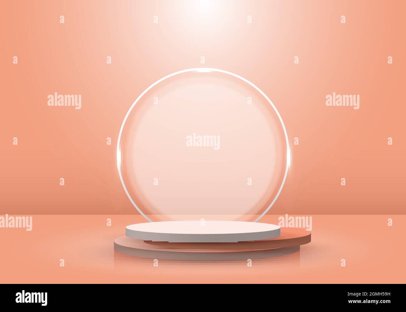 Cylinder podium brown pastel Stock Vector Images - Alamy