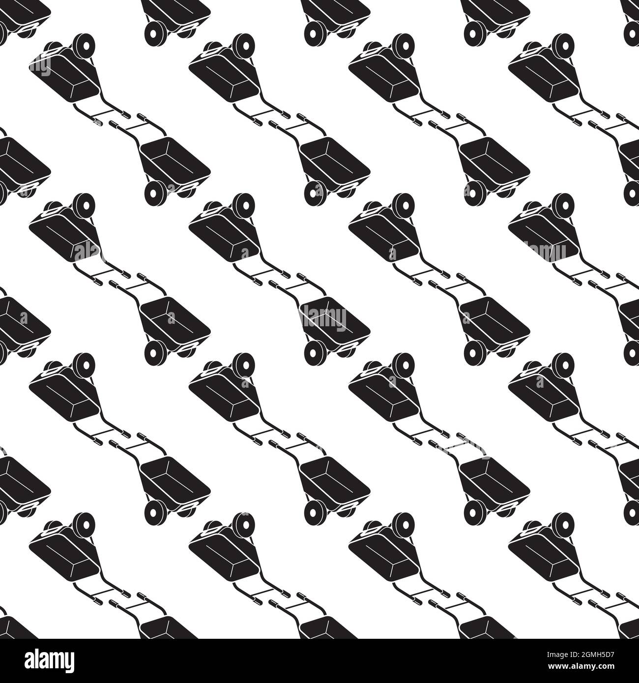 Garden wheelbarrow pattern seamless background texture repeat wallpaper ...