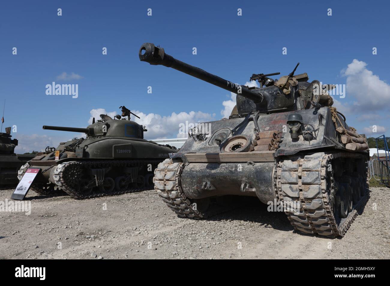 Sherman tank. An M4A2(76) HVSS Sherman tank that was used in the film ...