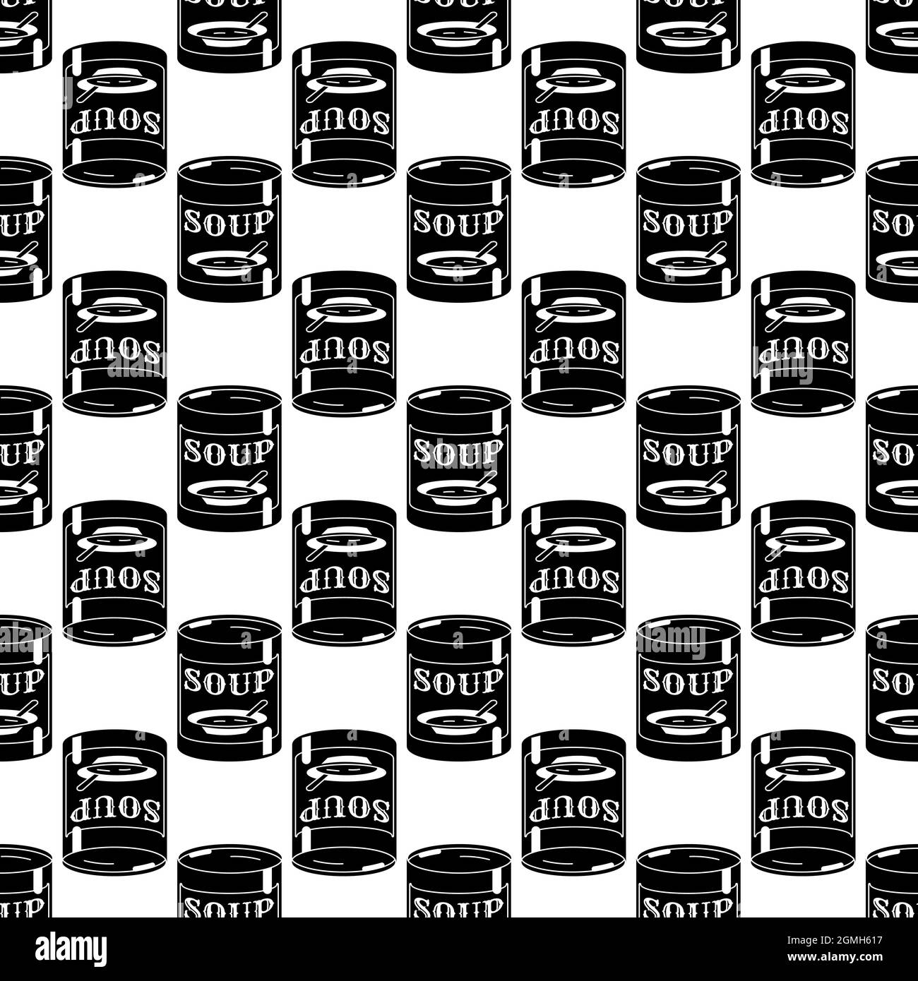 Soup tin can pattern seamless background texture repeat wallpaper ...