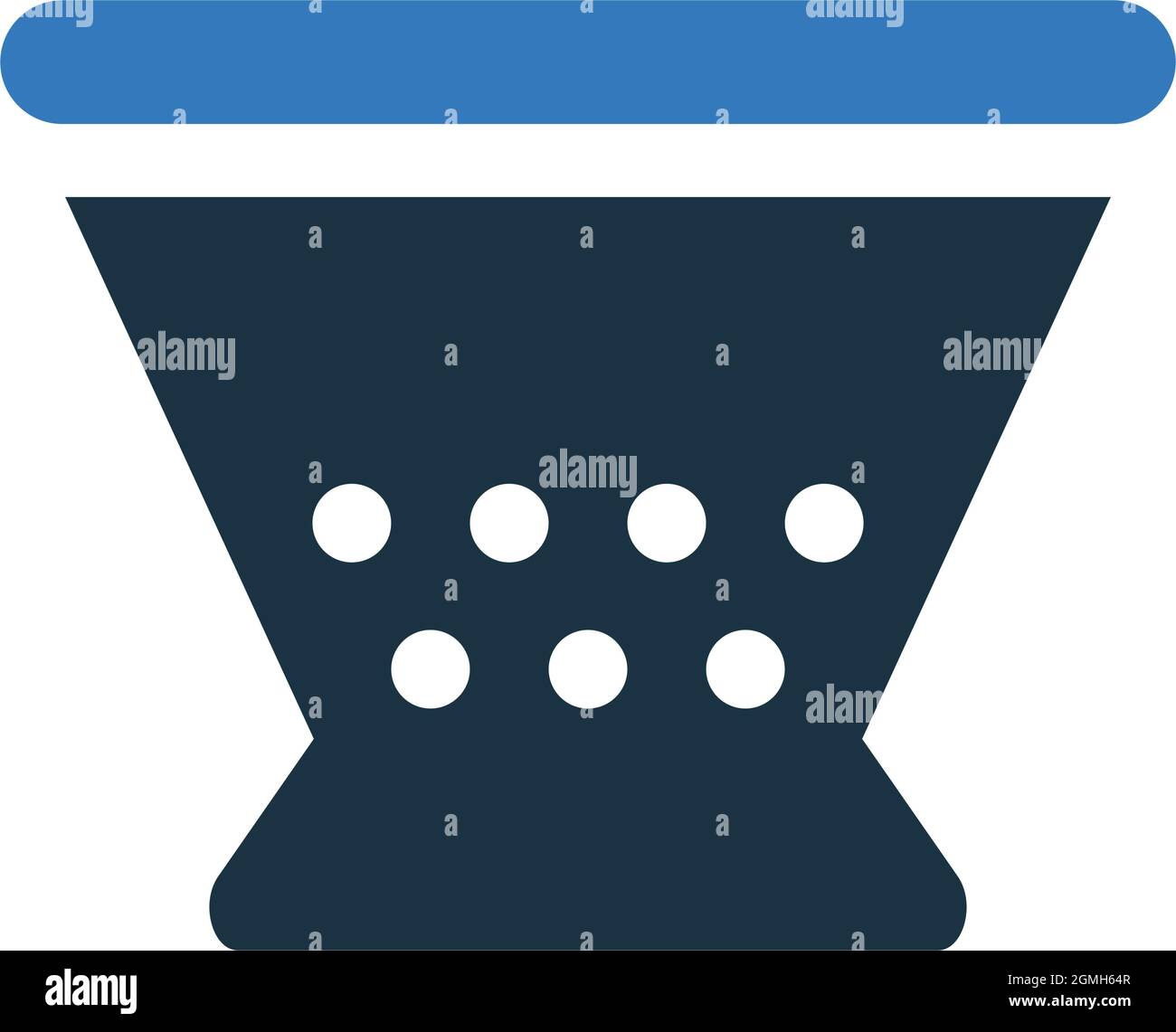 Colander, kitchen icon is isolated on white background. Use for graphic ...