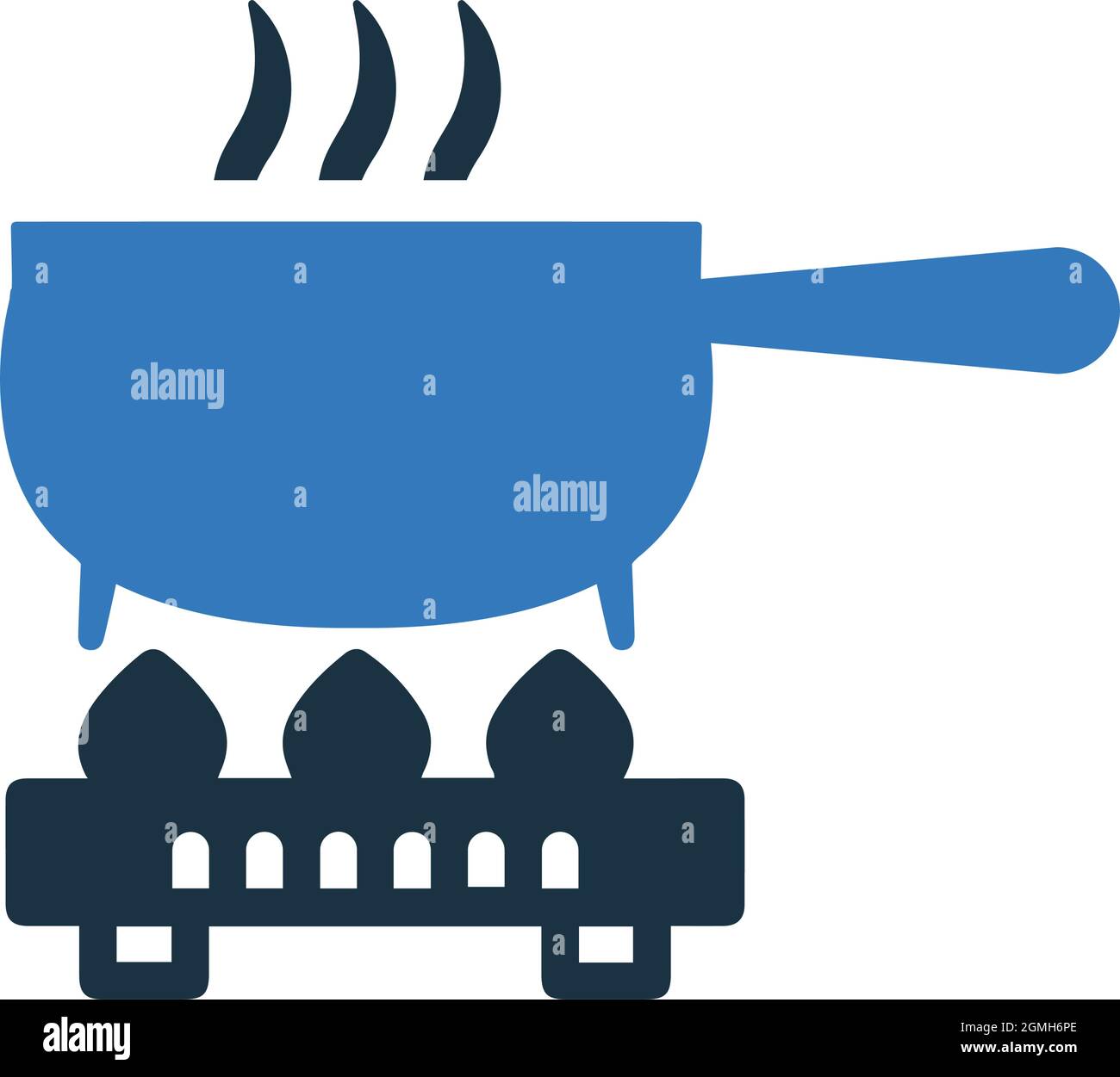 Fire, kitchen, pan icon - Vector EPS file. Perfect use for print media ...