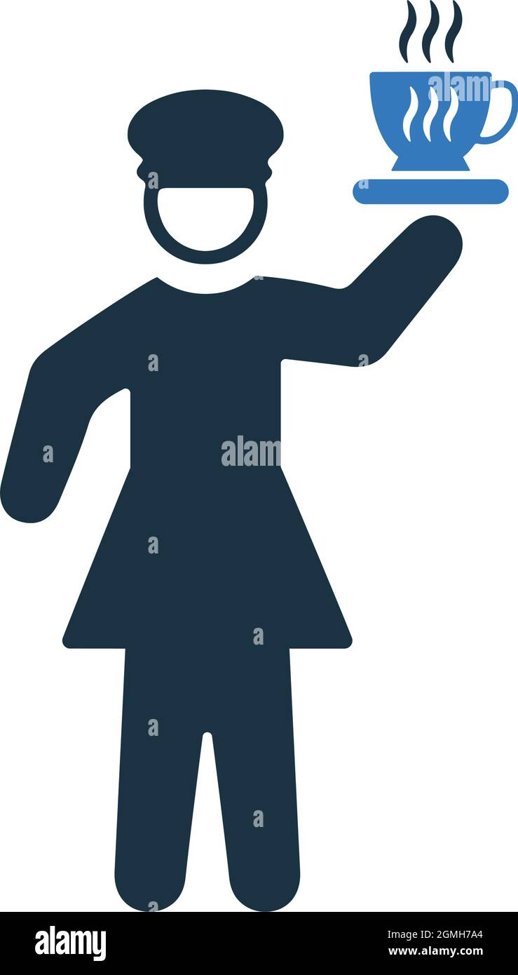 Waitress worker Stock Vector Images - Alamy