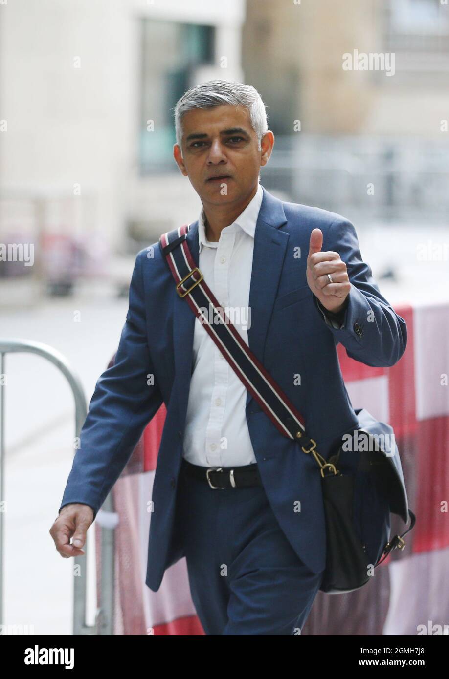 London, England, UK. 19th Sep, 2021. London Mayor SADIQ KHANi is seen ...