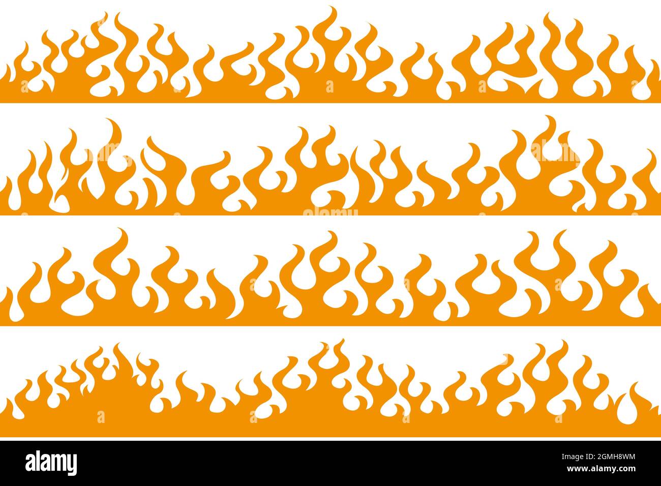 Fire flame frame borders Stock Vector Image & Art - Alamy