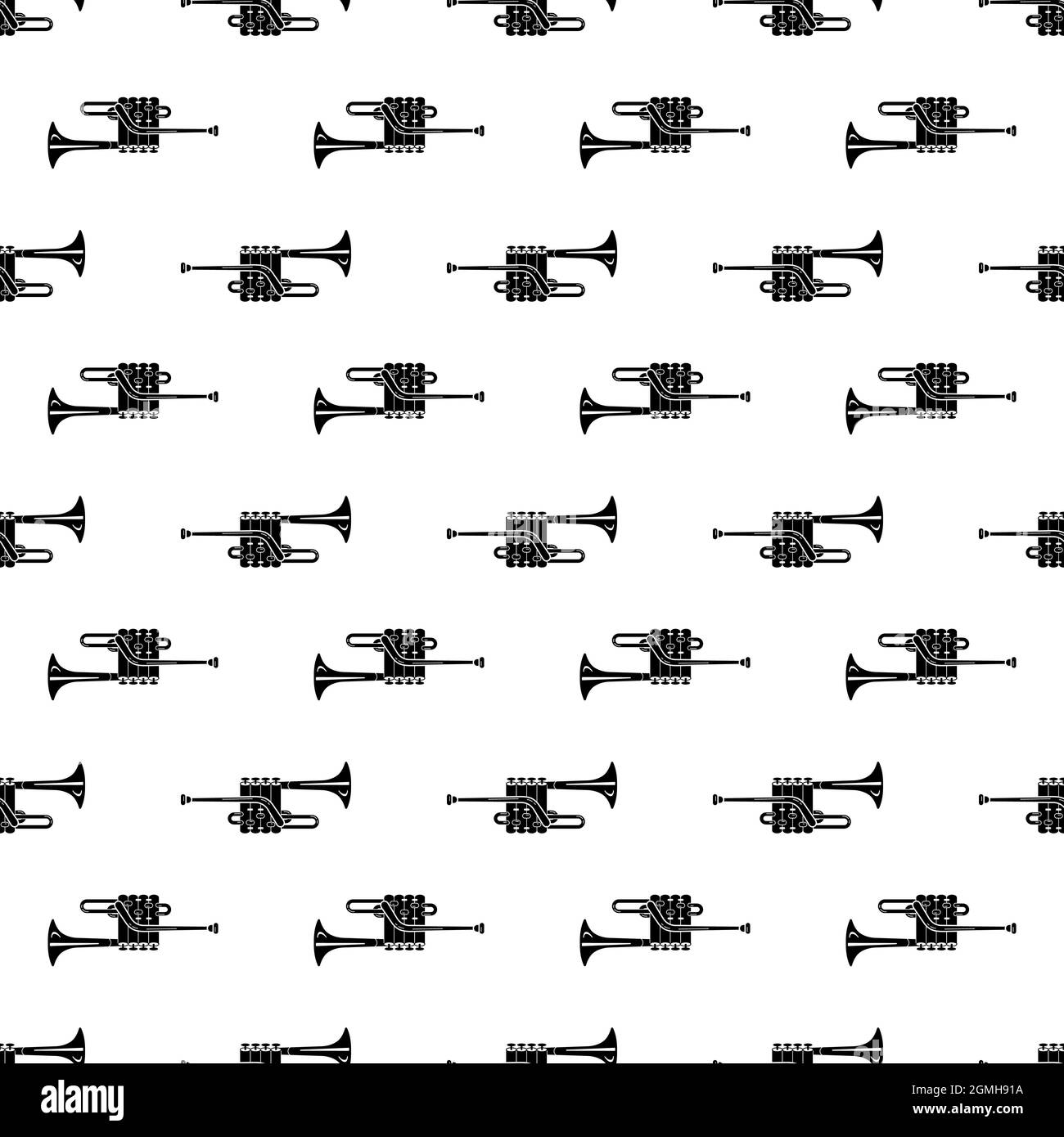 Music trumpet pattern seamless background texture repeat wallpaper ...
