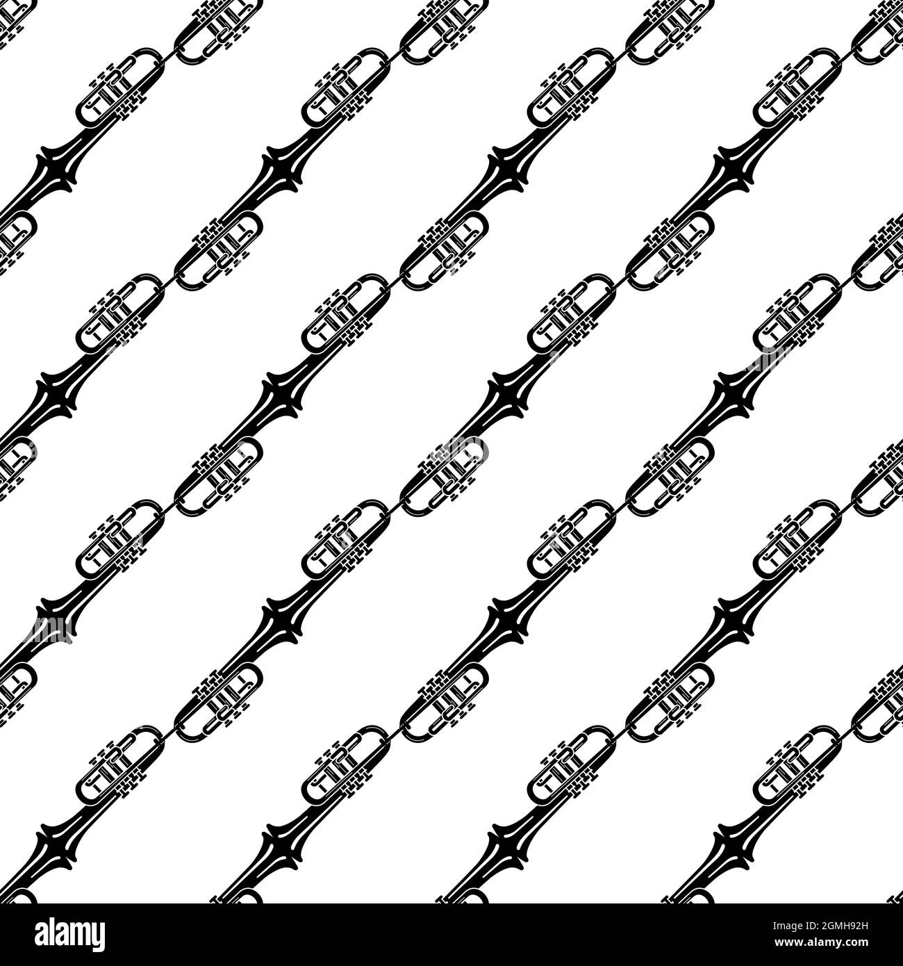 Trumpet pattern seamless background texture repeat wallpaper geometric ...