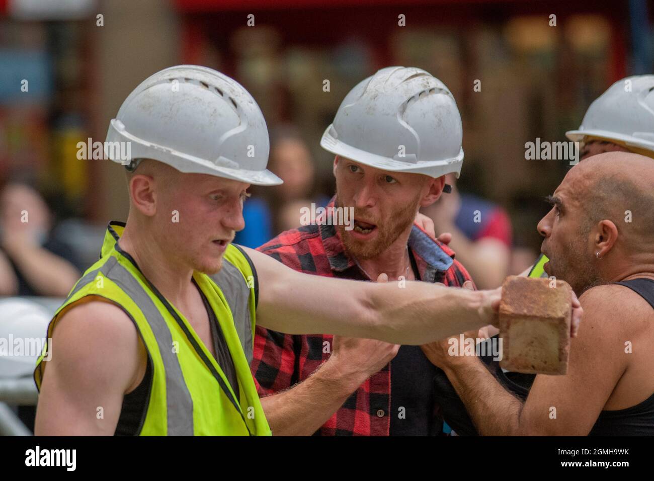 Team running through obstacle course hi-res stock photography and ...