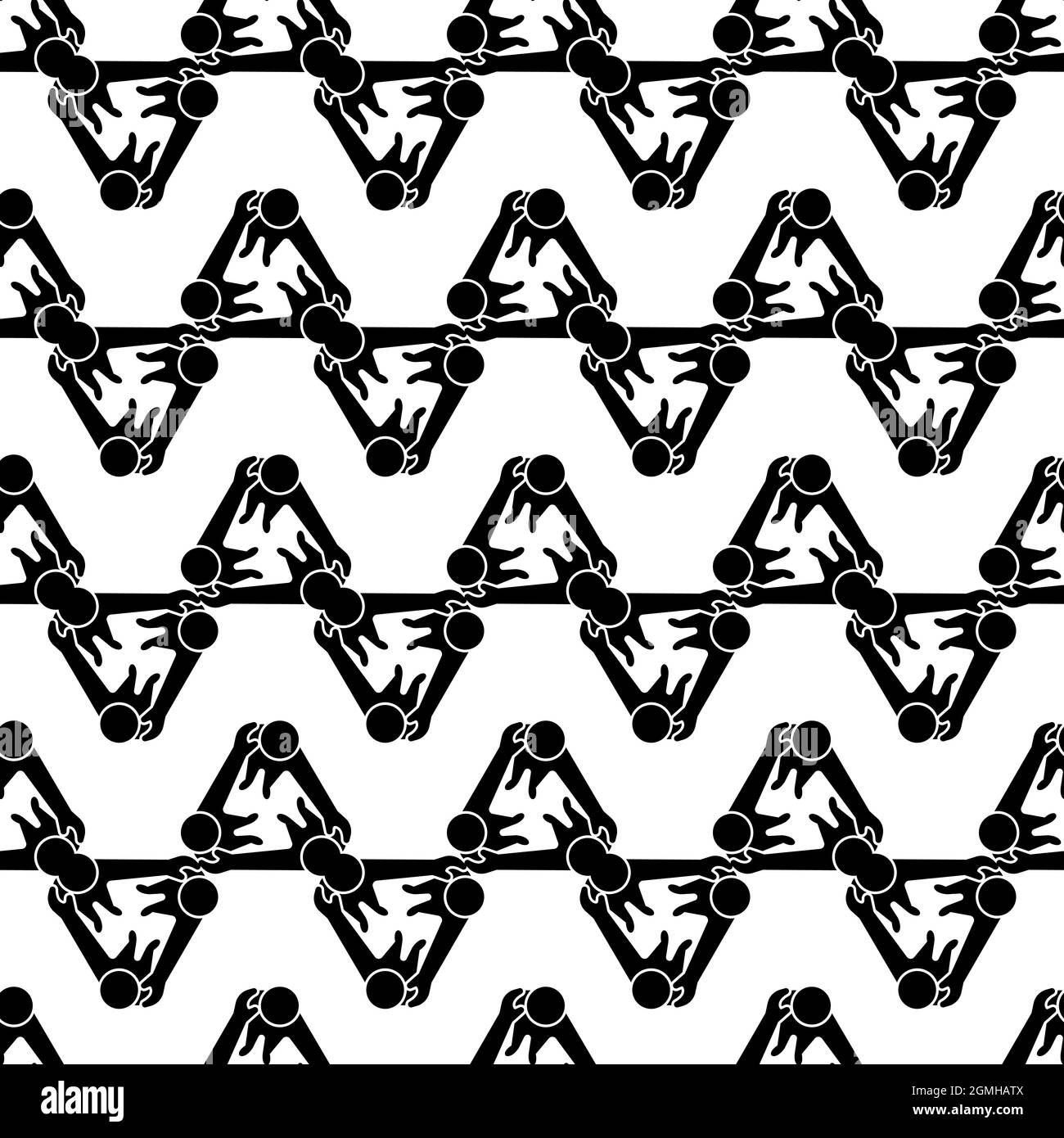 Teamwork pattern seamless background texture repeat wallpaper geometric ...