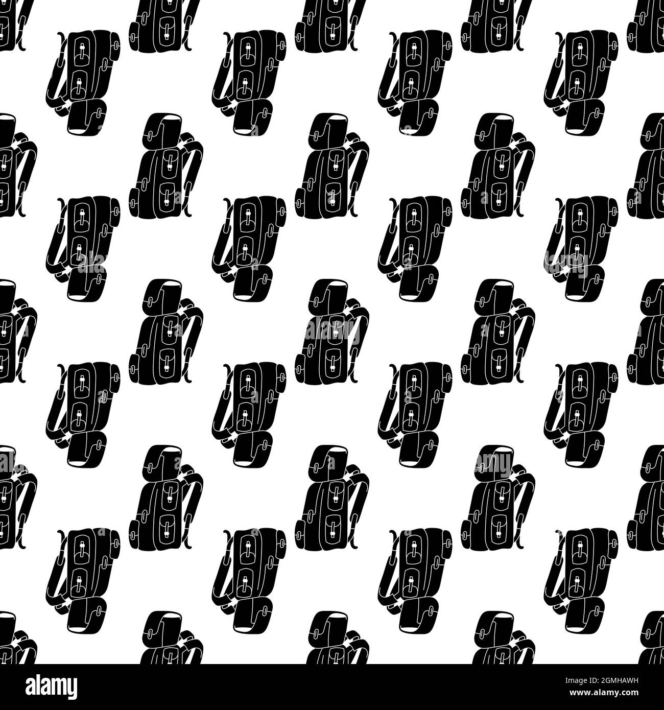 Tourist backpack pattern seamless background texture repeat wallpaper ...