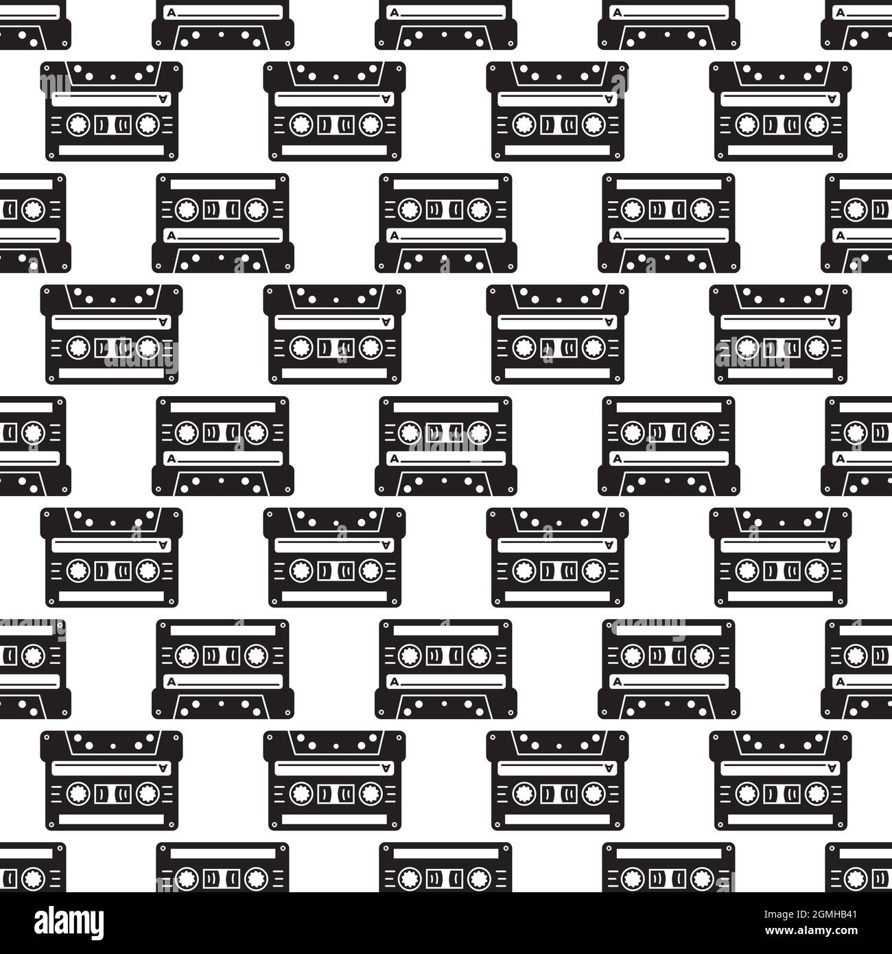 Music cassette pattern seamless background texture repeat wallpaper ...