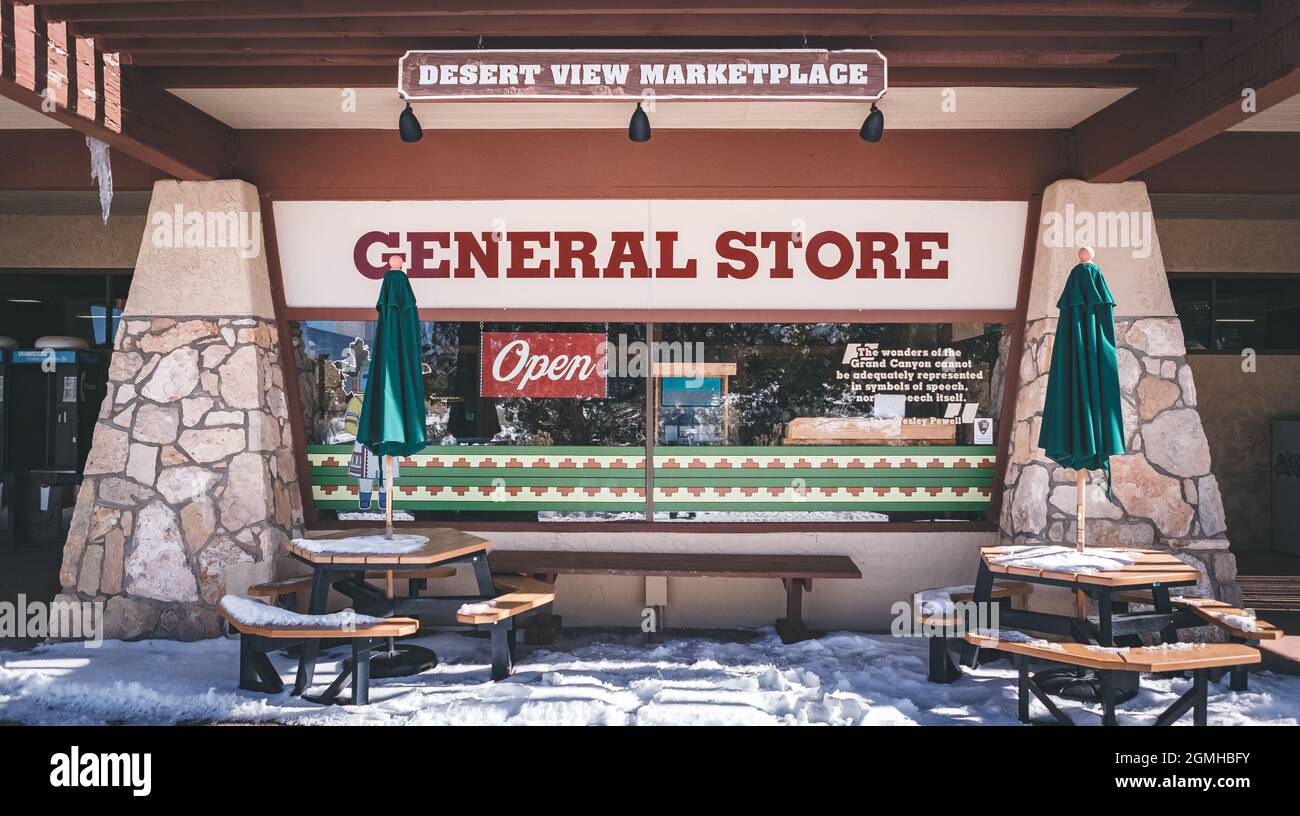 General Store Front, Desert View, Grand Canyon Village, Arizona, United ...