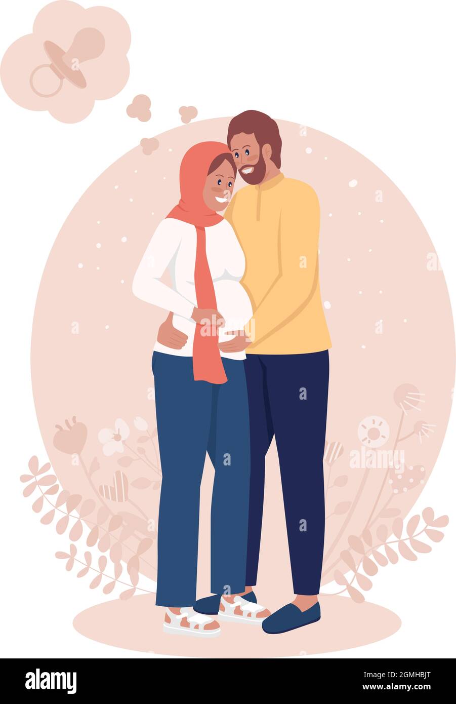 Modern banner pregnancy motherhood Stock Vector Images - Alamy