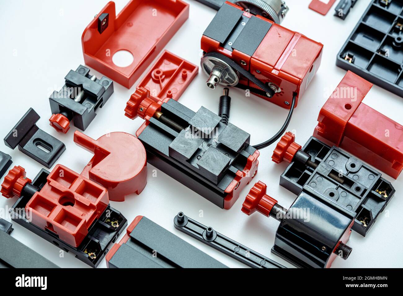 A set of parts for assembling a diy processing machine Stock Photo - Alamy