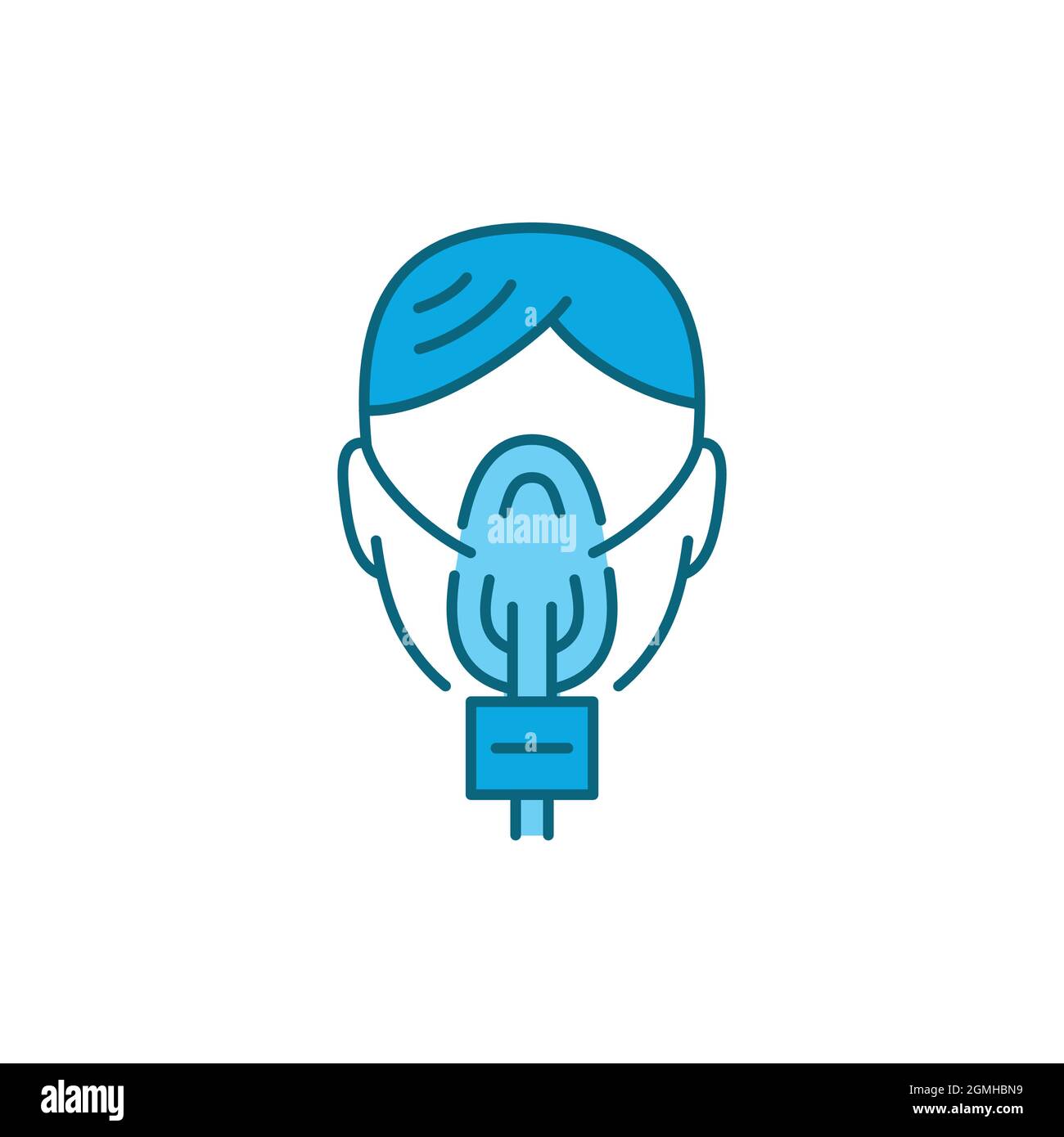 Oxygen Mask Logo Medical Icon "Oxygen Mask" Stock Illustration