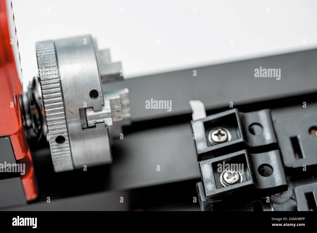 Small diy turning lathe machine for education and hobby Stock Photo - Alamy