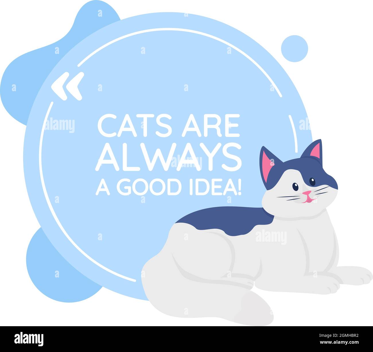 Cat pet speech bubble Stock Vector Images - Alamy