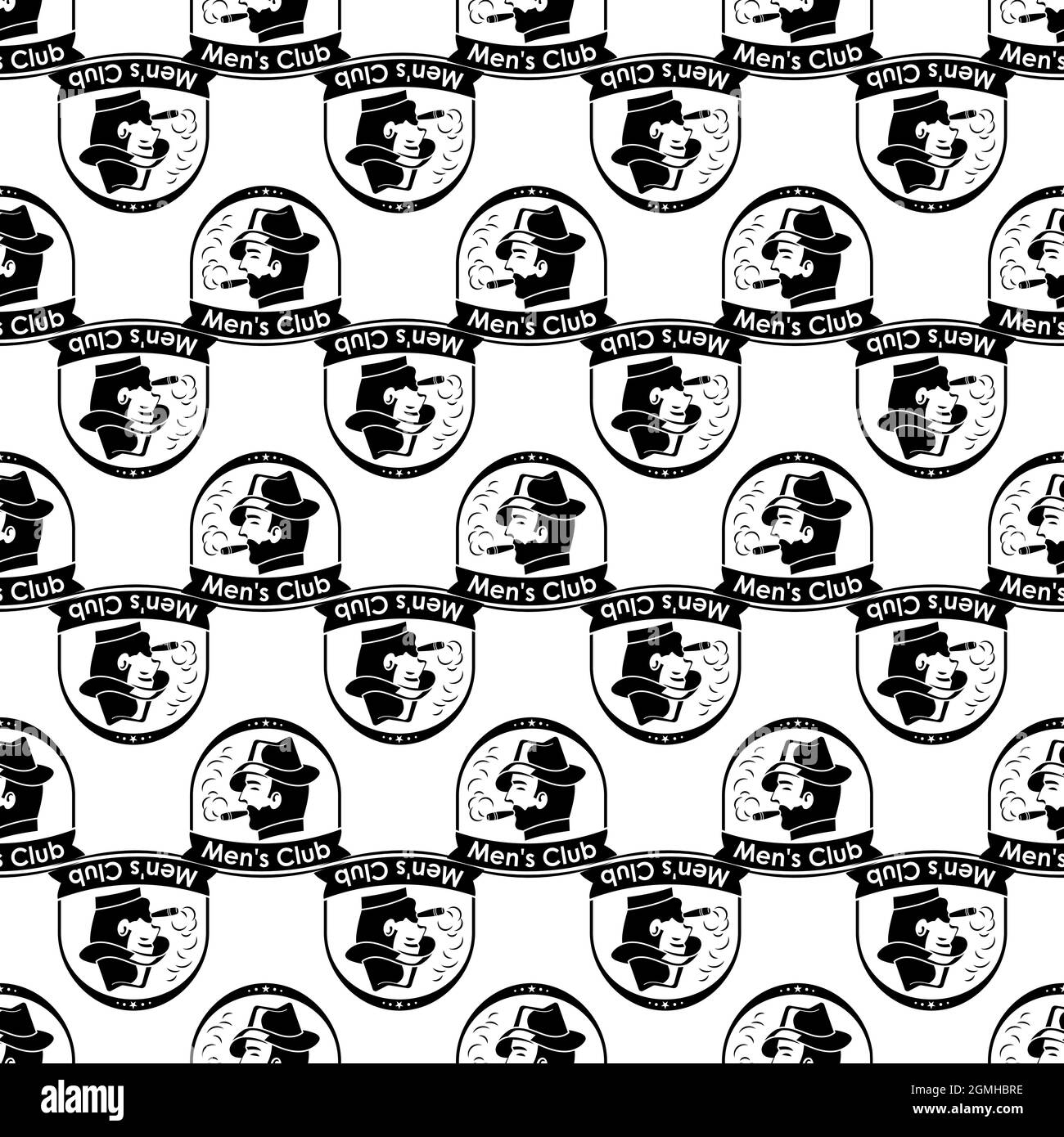 Cigar men club logo. Simple illustration of cigar men club vector logo ...