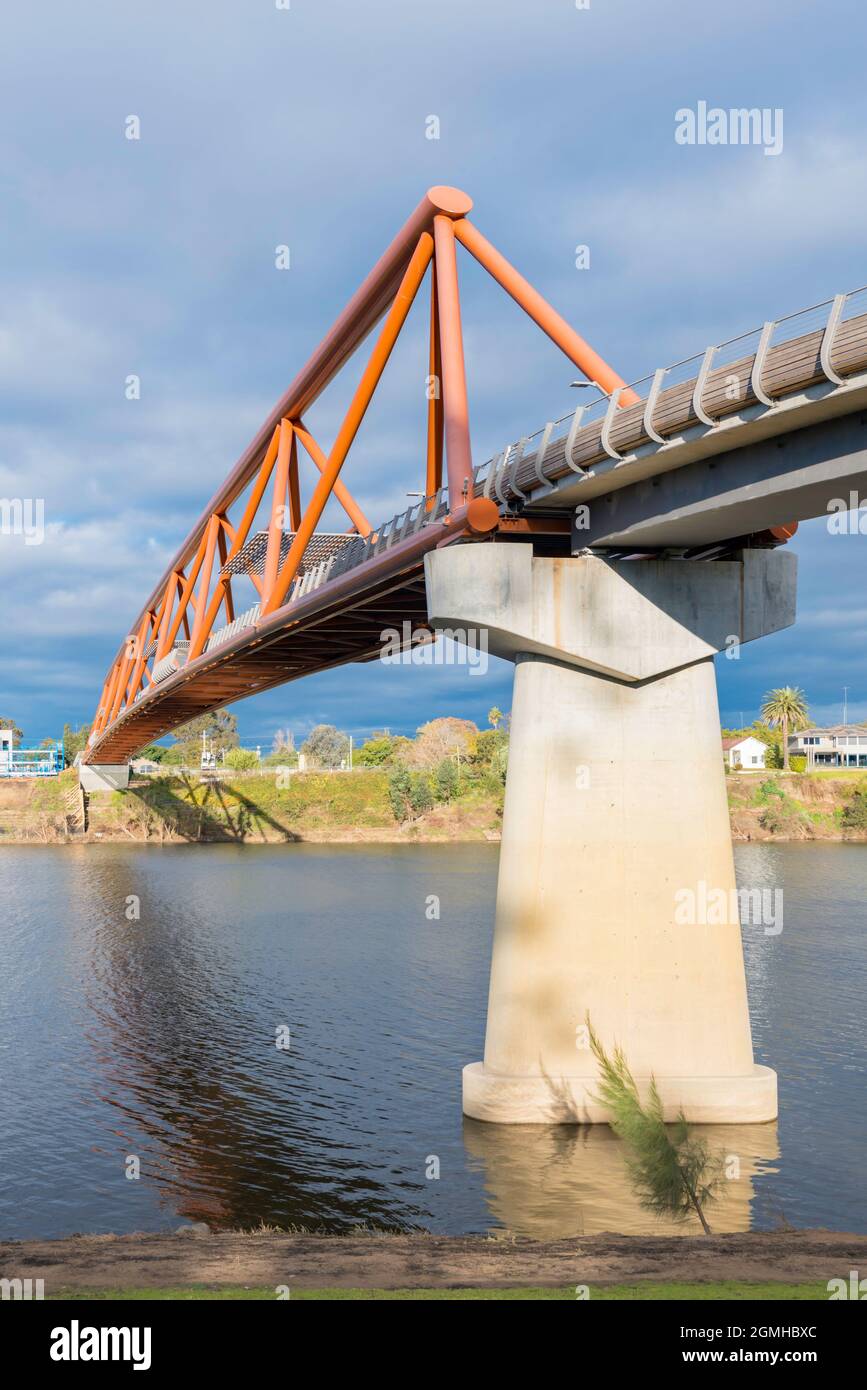 Triangular steel warren truss bridge hi-res stock photography and ...