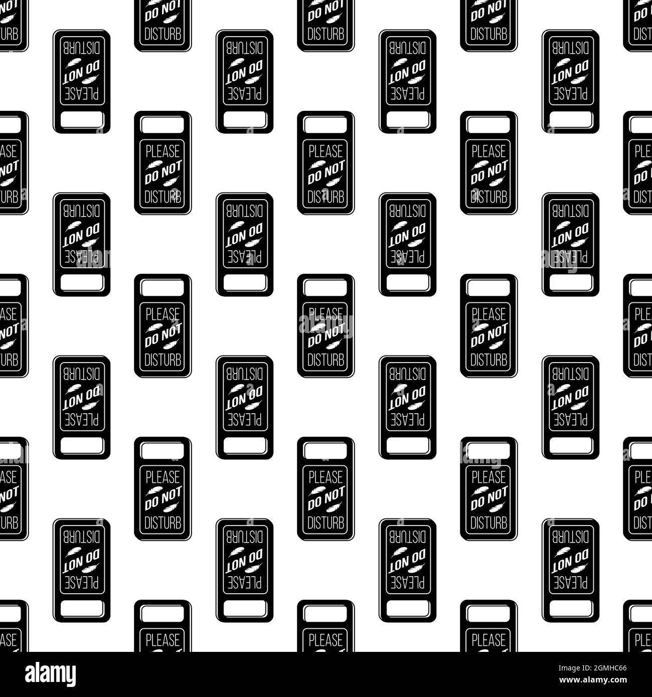 Dont Disturb Motel Tag Pattern Seamless Background Texture Repeat