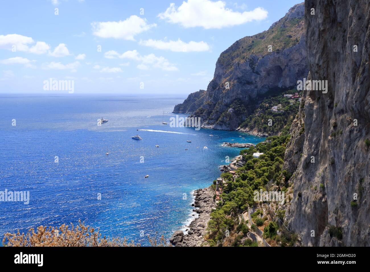Capri island on a beautiful summer day in Italy Stock Photo - Alamy