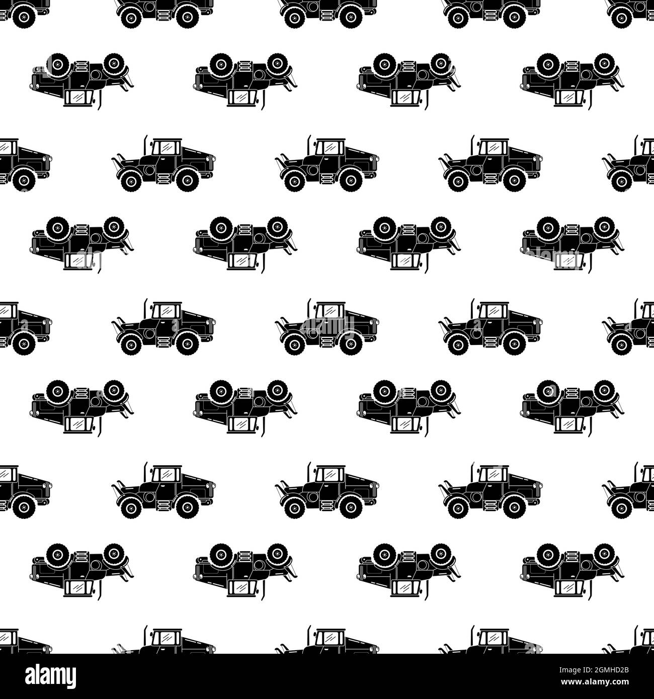 Farm field tractor pattern seamless background texture repeat wallpaper ...