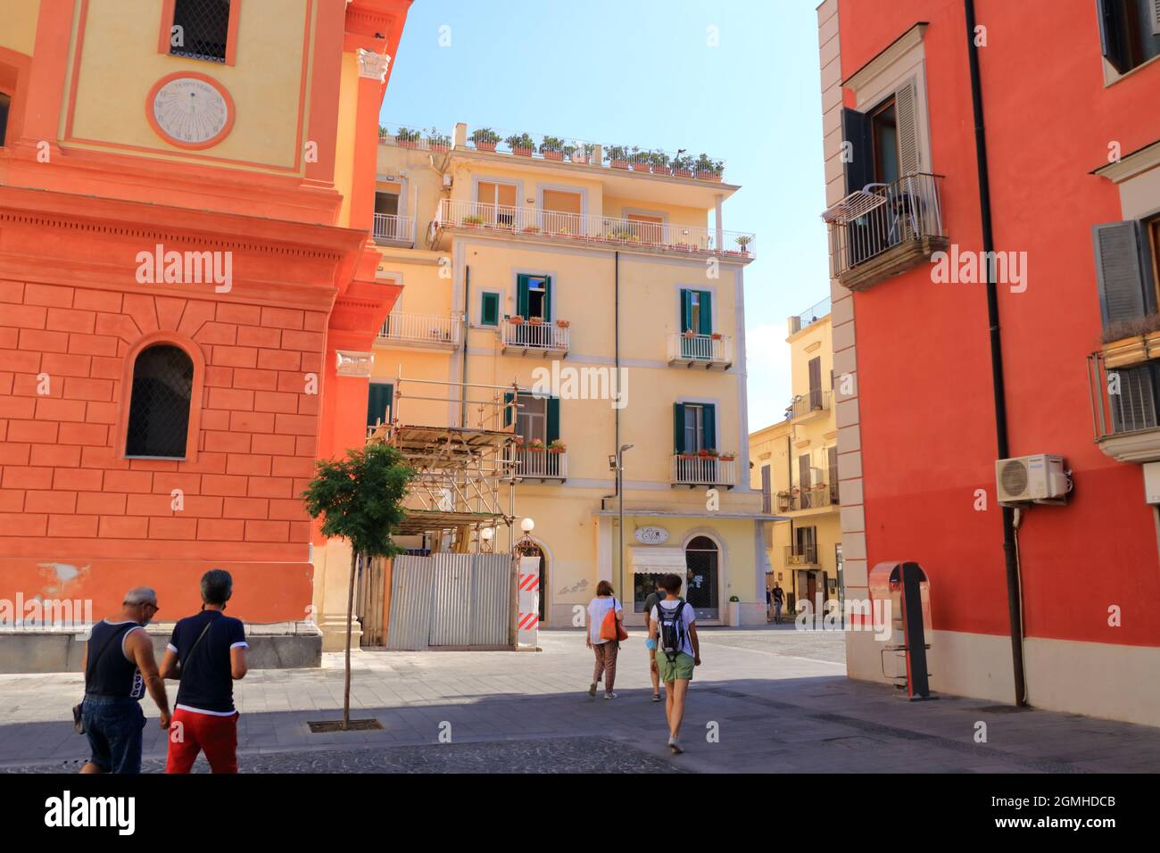 July 17 2021 - Pozzuoli, Italy: View of the typical residential ...
