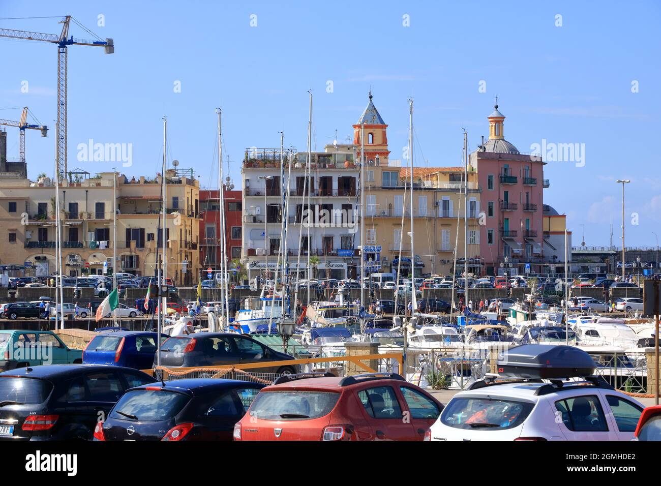 July 17 2021 - Pozzuoli, Italy: View of the typical residential ...